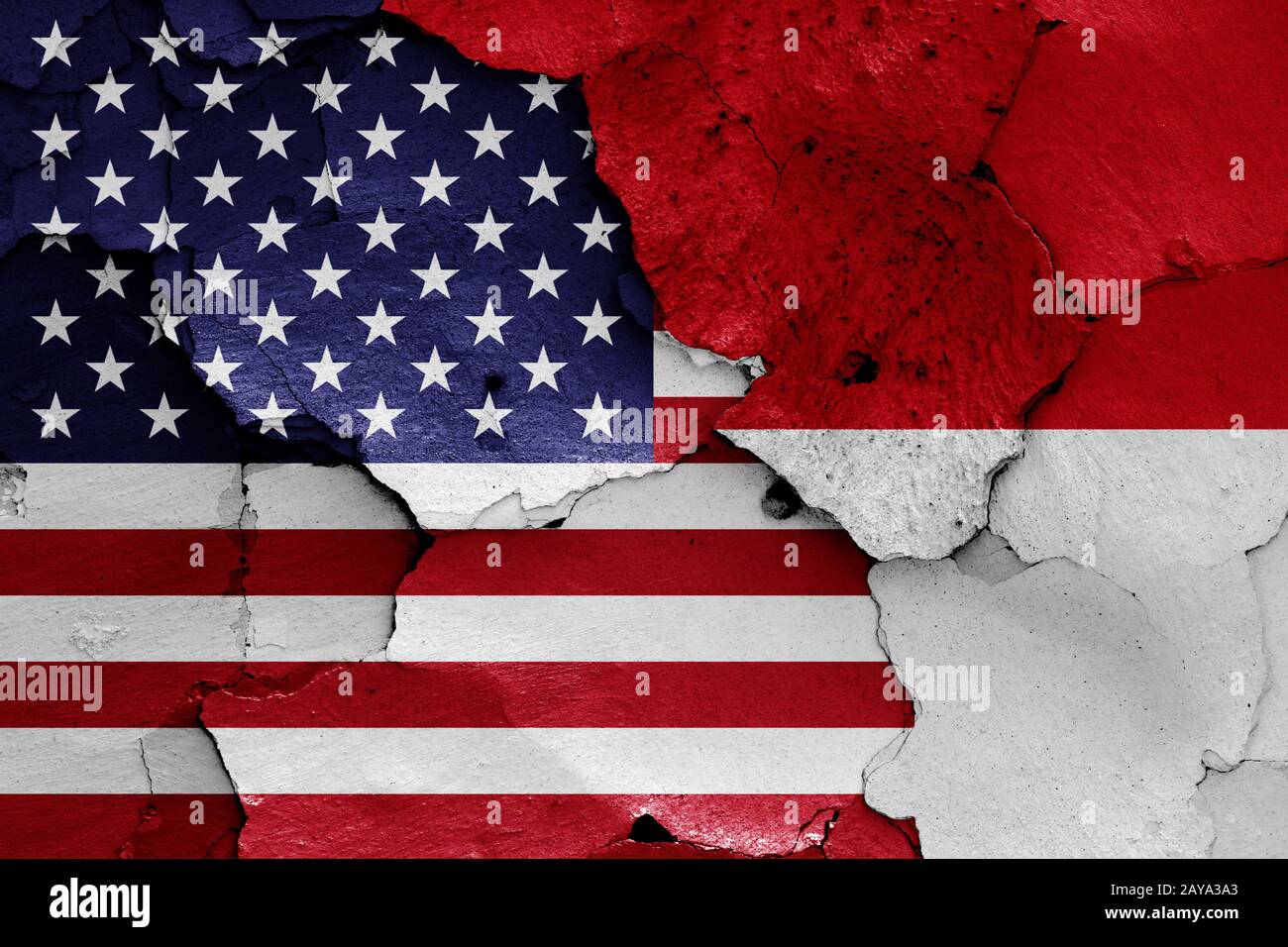 Usa and indonesia flag hi-res stock photography and images - Alamy