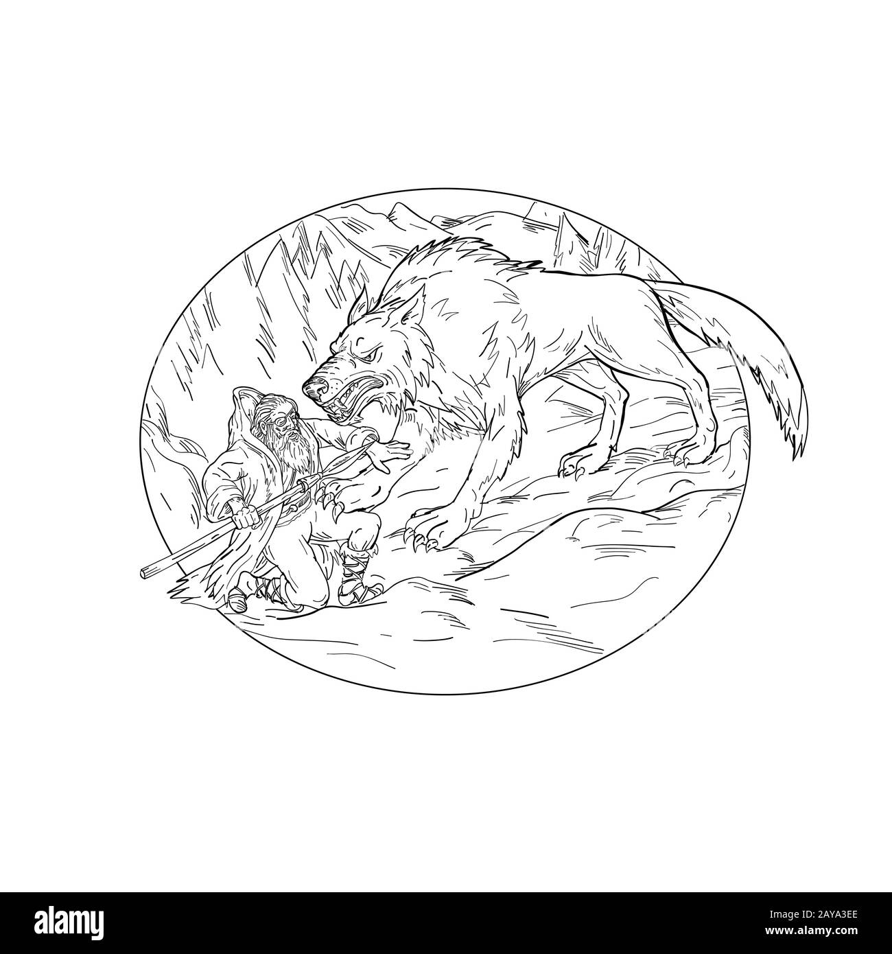 Fenrir the wolf Cut Out Stock Images & Pictures - Alamy