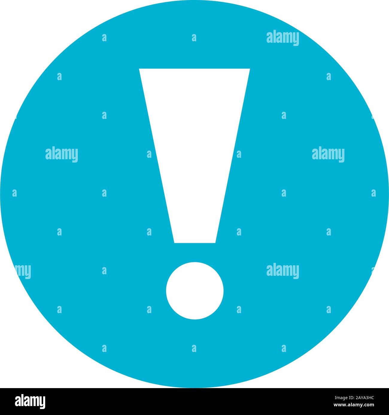 warning sign icon over white background, block style and colorful ...