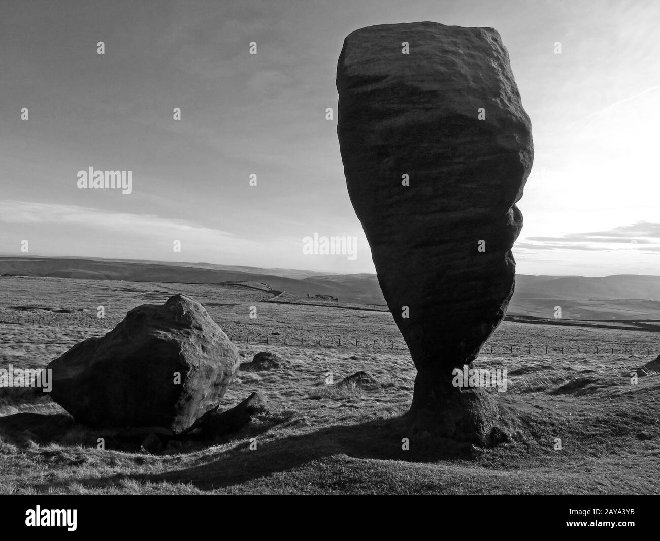 the great bridestone a large natural monolithic rock formation on west ...