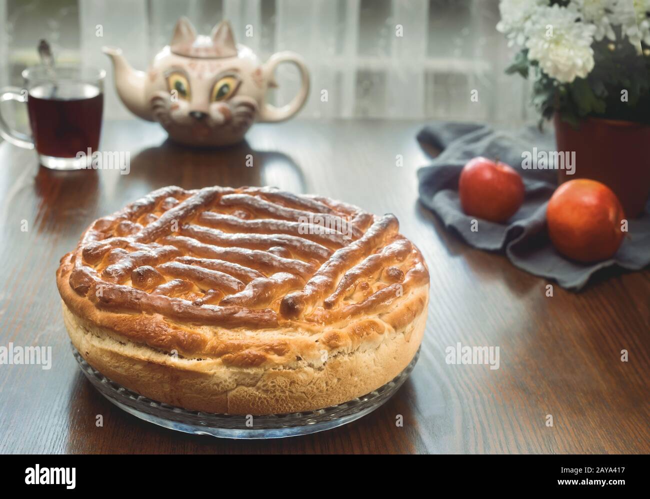 Birthday cake on dining table hi-res stock photography and images - Alamy