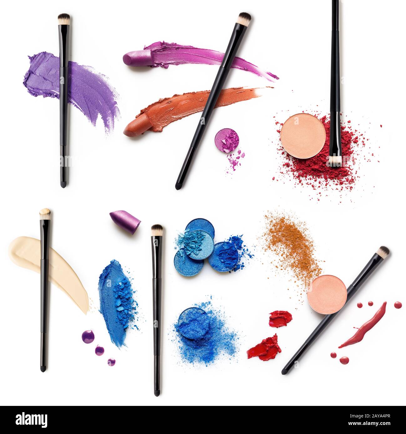 Set cosmetic products makeup Cut Out Stock Images & Pictures - Alamy