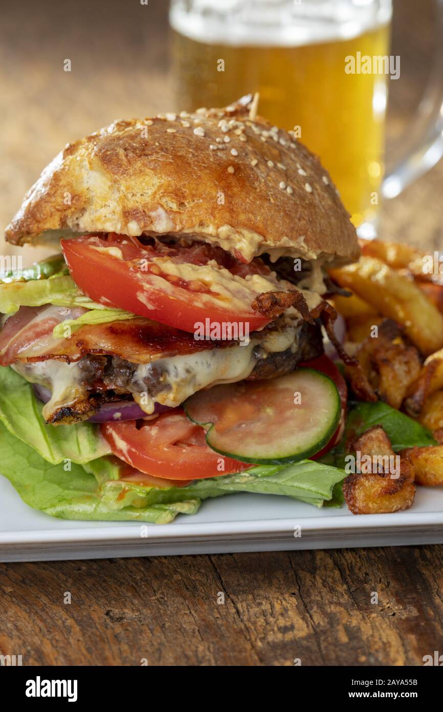 Fresh homemade burgers on hi-res stock photography and images - Alamy