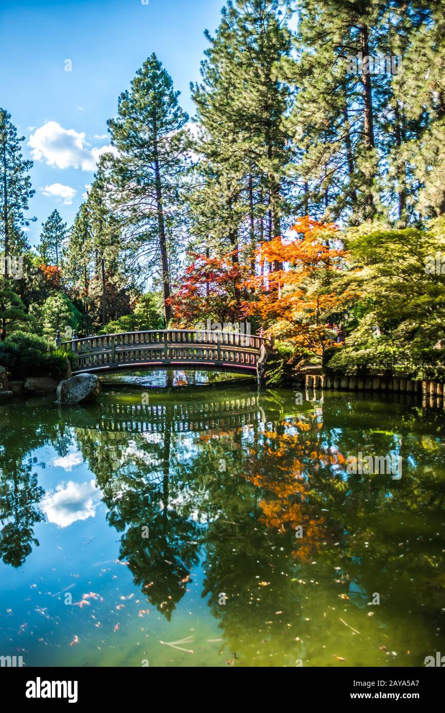 The beautiful Japanese Garden at Manito Park in Spokane, Washingon ...