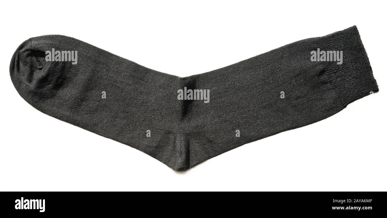 Black and white sock Cut Out Stock Images & Pictures - Alamy