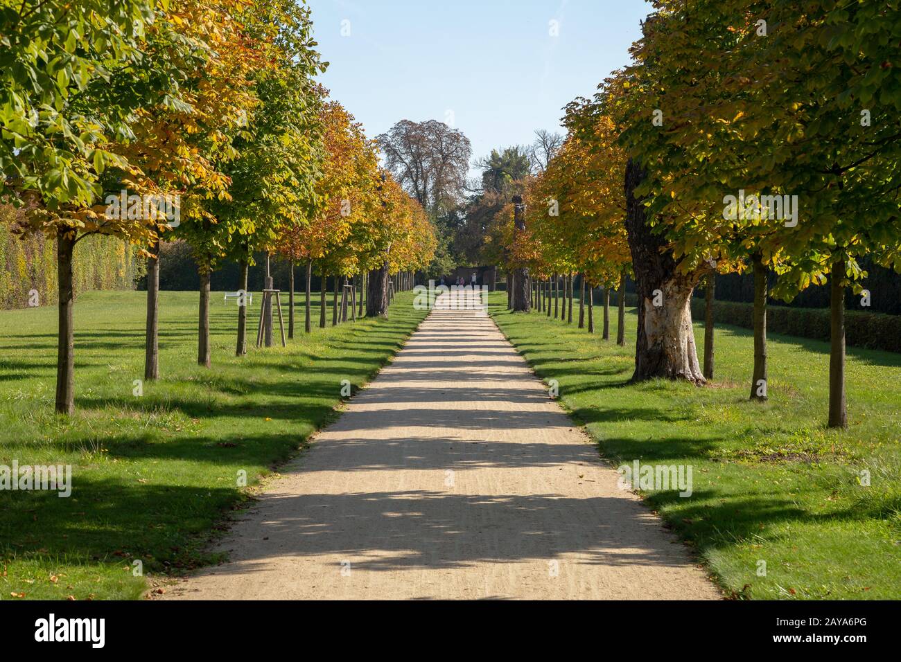 Romantic corners of the castle garden Milotice Stock Photo - Alamy