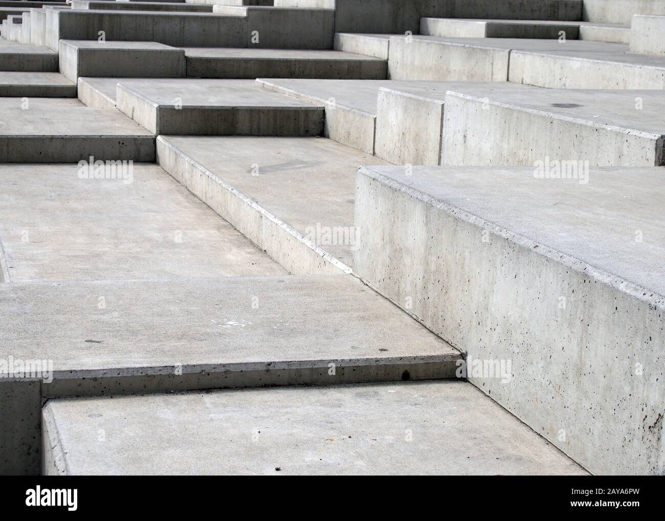 modern grey concrete angular steps in geometric angular shapes on ...