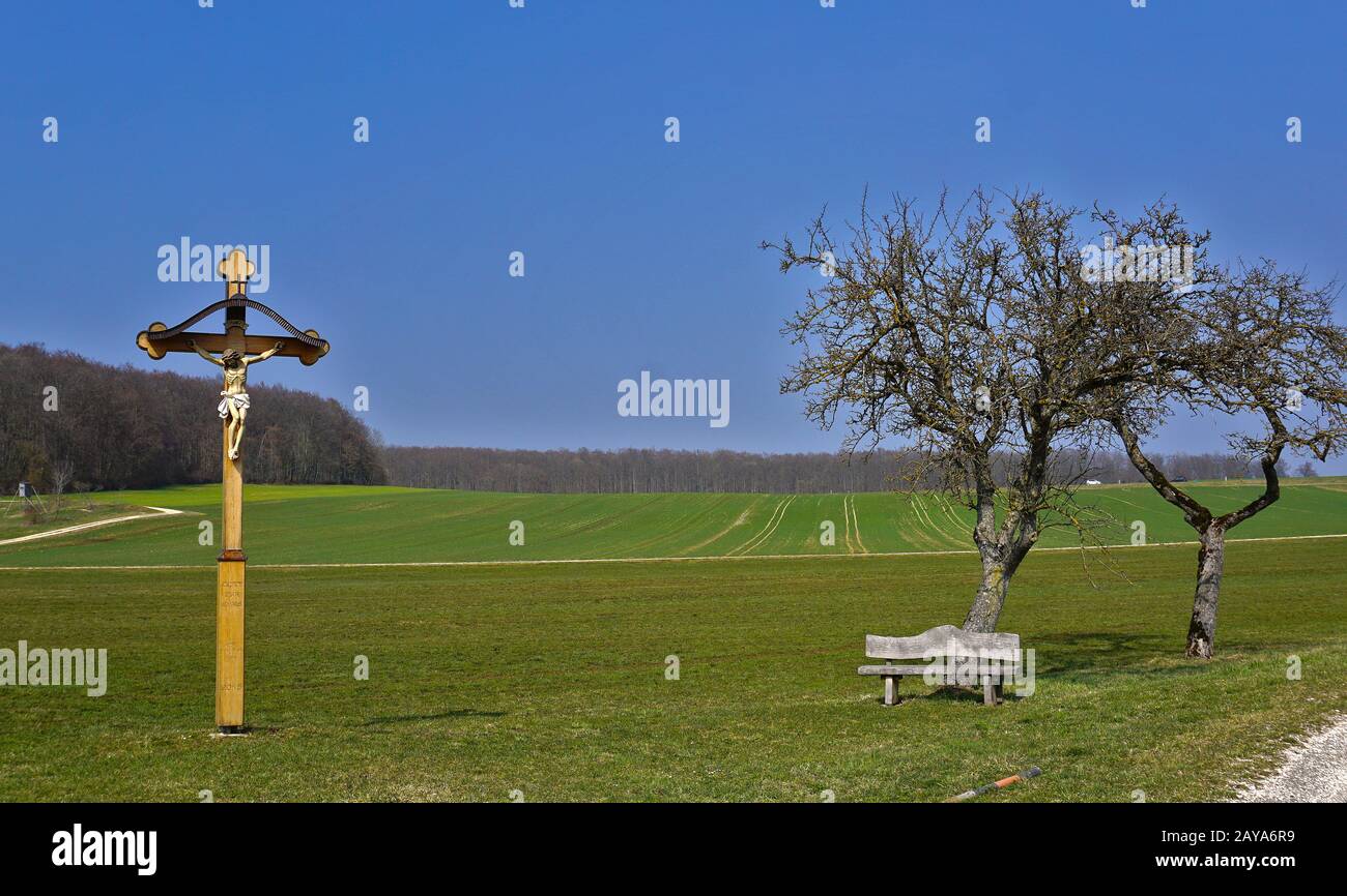 field cross, wayside cross Stock Photo - Alamy