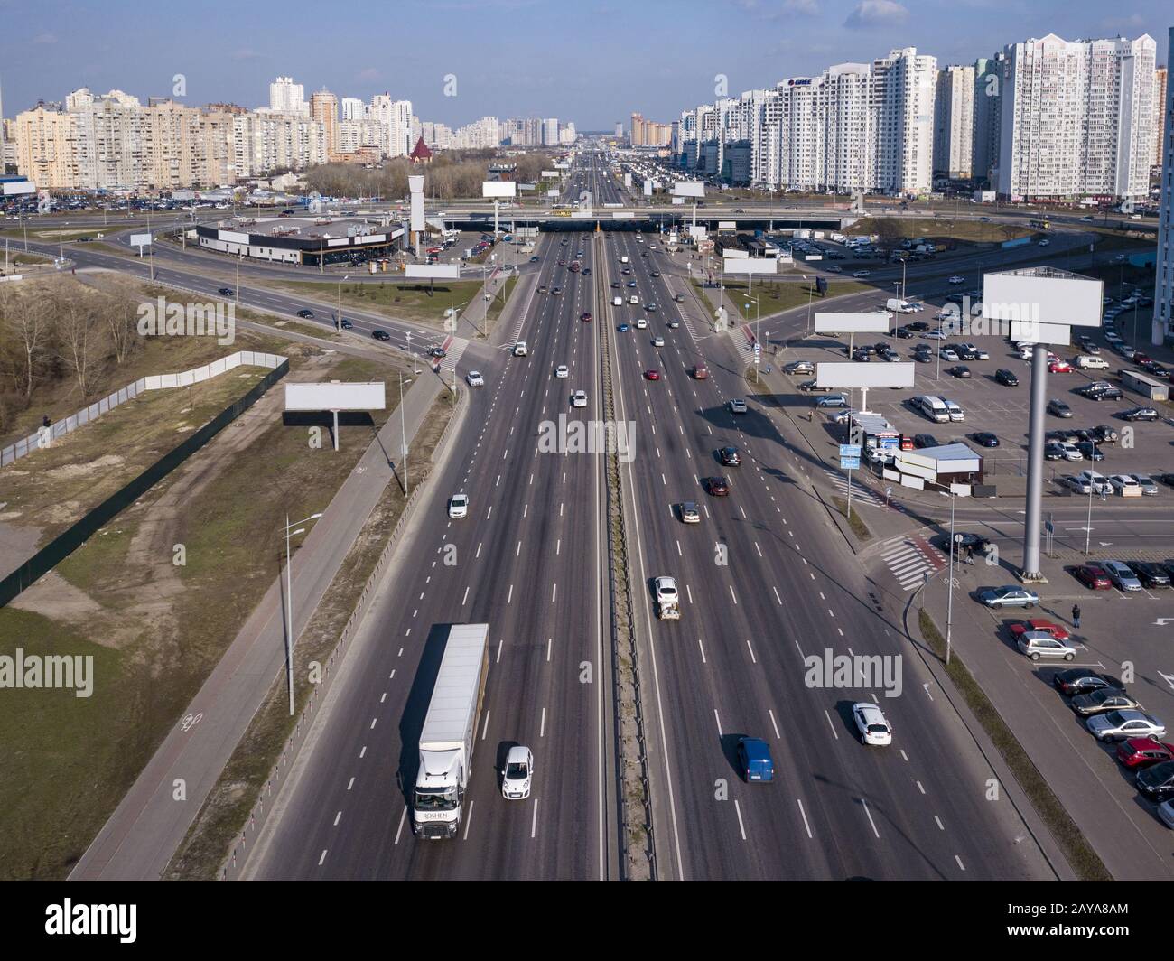 Panoramic view highway overpass hi-res stock photography and images - Alamy