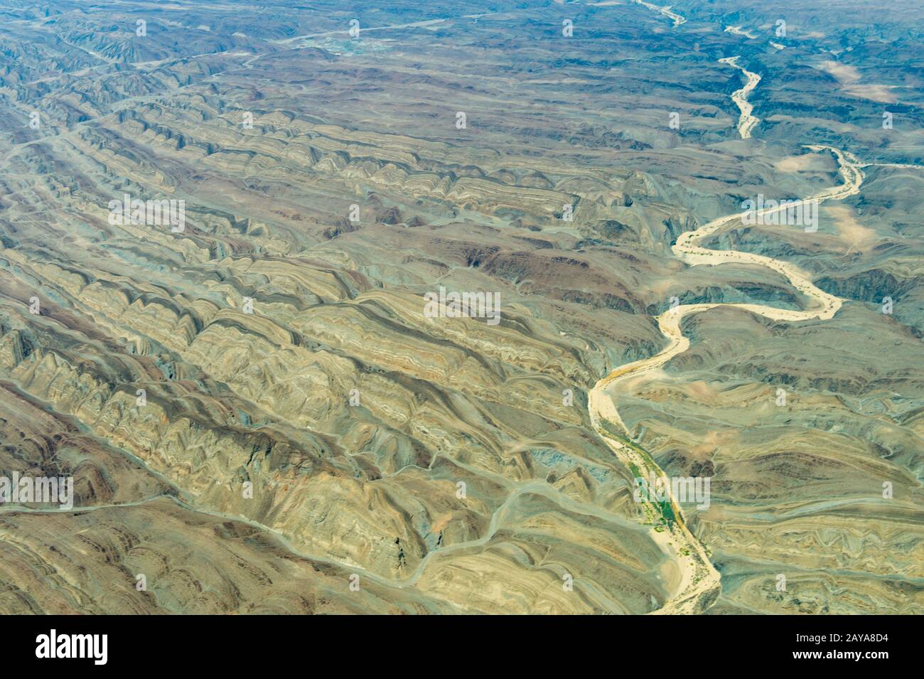 Aerial photo of the Erongo Region in central-western Namibia Stock ...