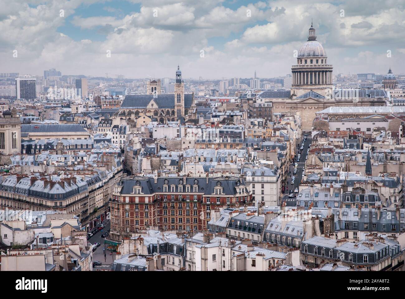top view on Paris Stock Photo - Alamy