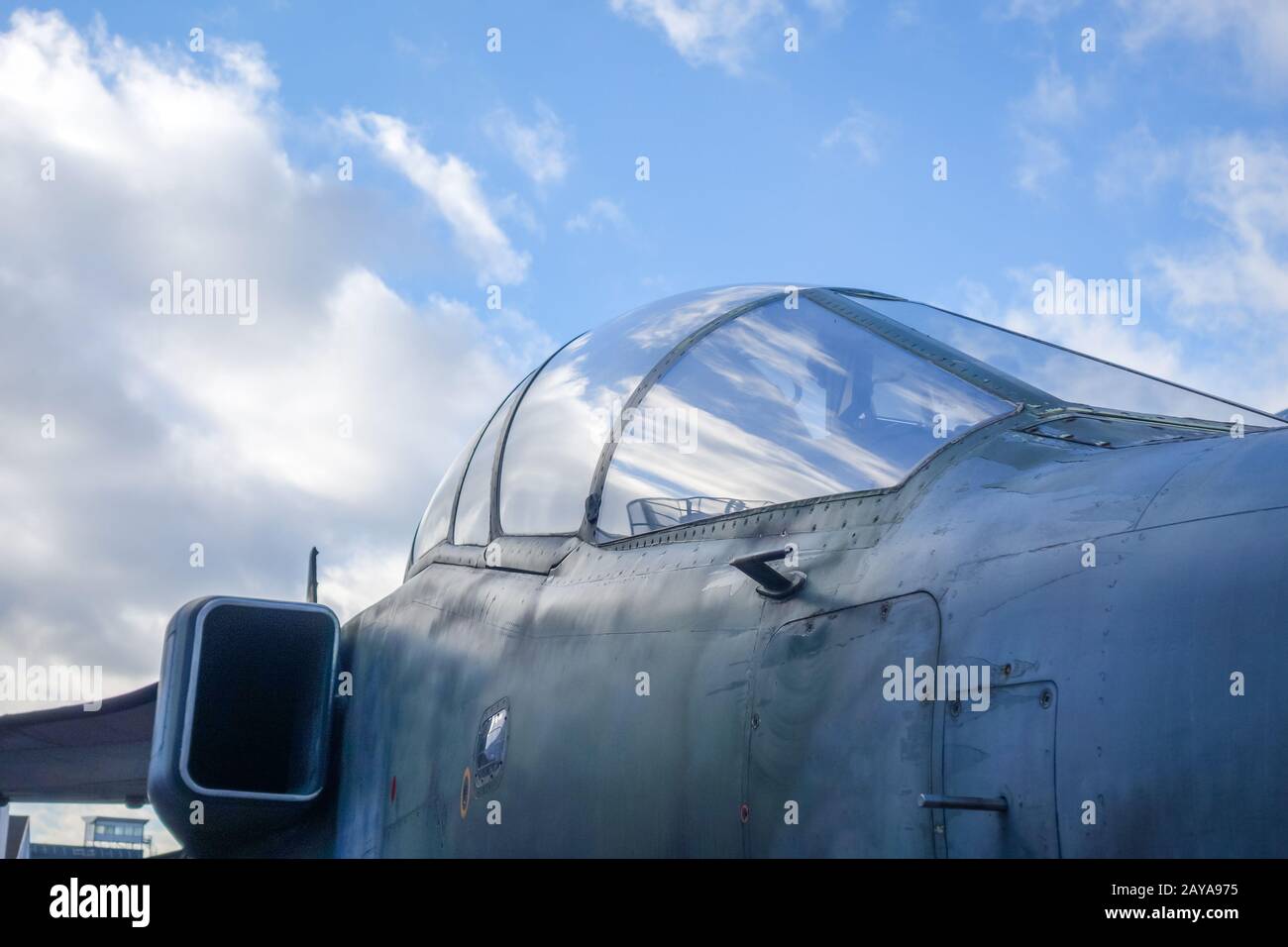Old military fighter cockpit Stock Photo - Alamy