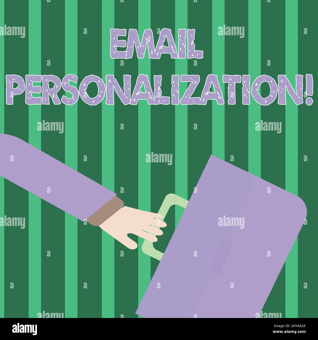 Handwriting text Email Personalization. Concept meaning allows to ...