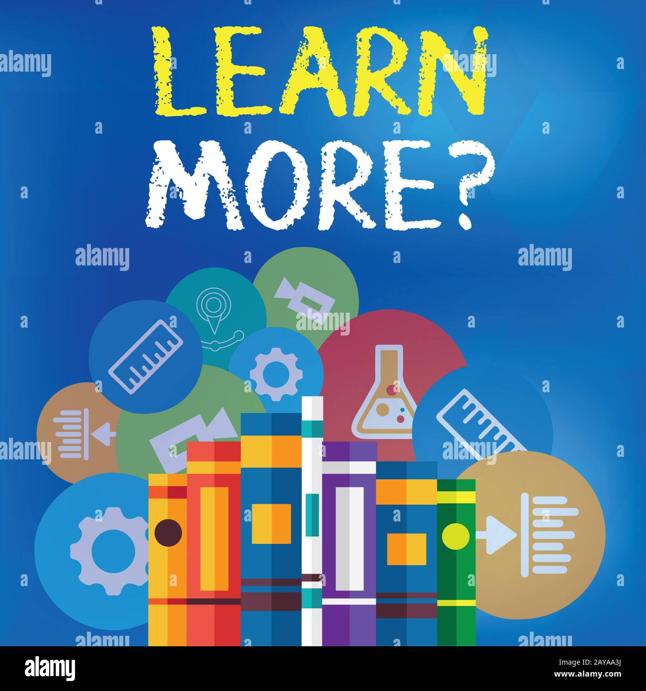 Text sign showing Learn More question. Conceptual photo gain knowledge ...