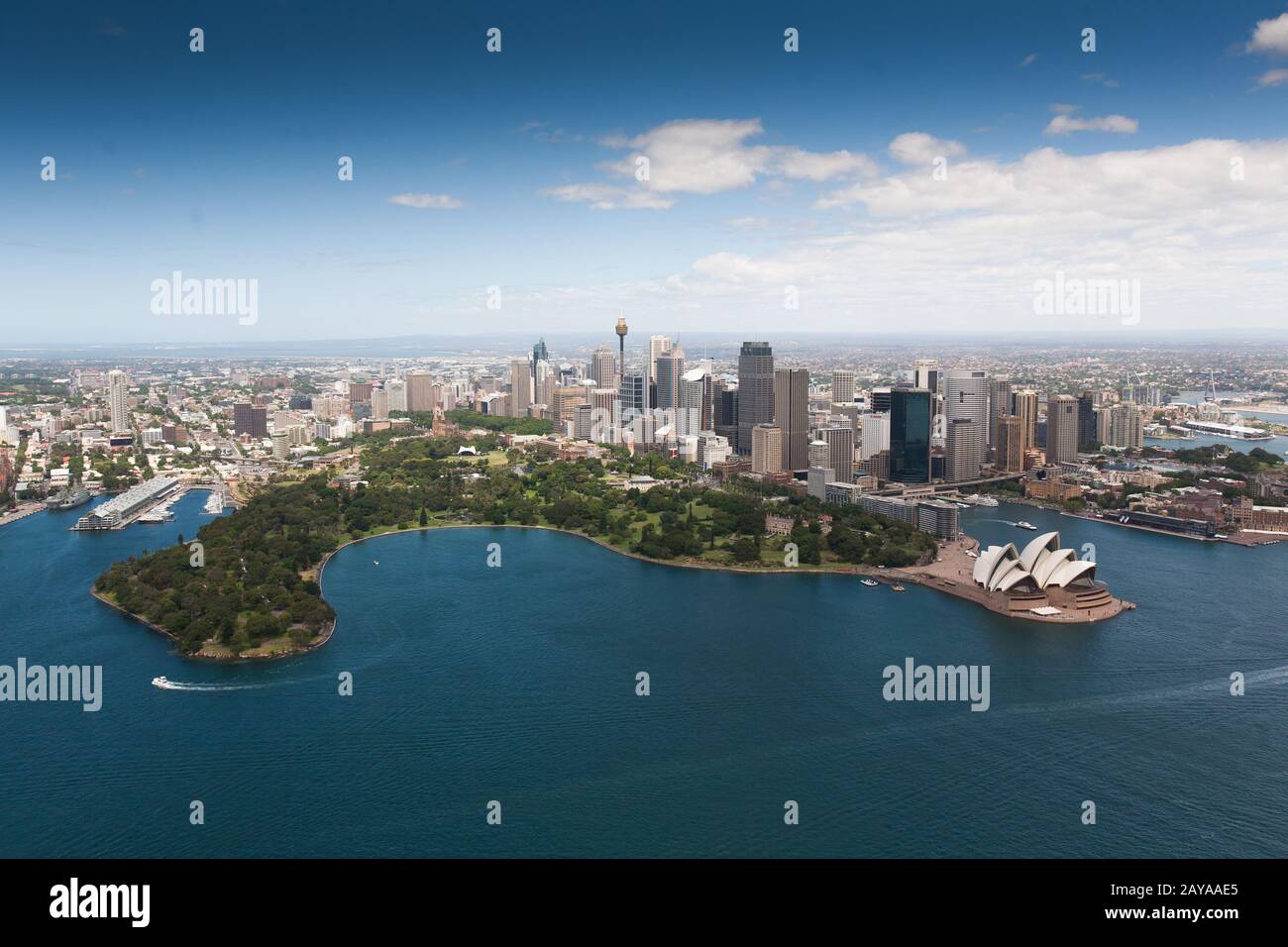 Aerial view of sydney harbour hi-res stock photography and images - Alamy
