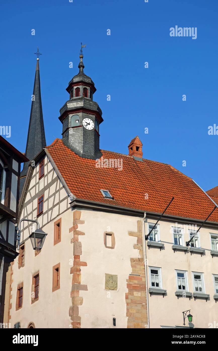 Historic old town of Schlitz Stock Photo - Alamy