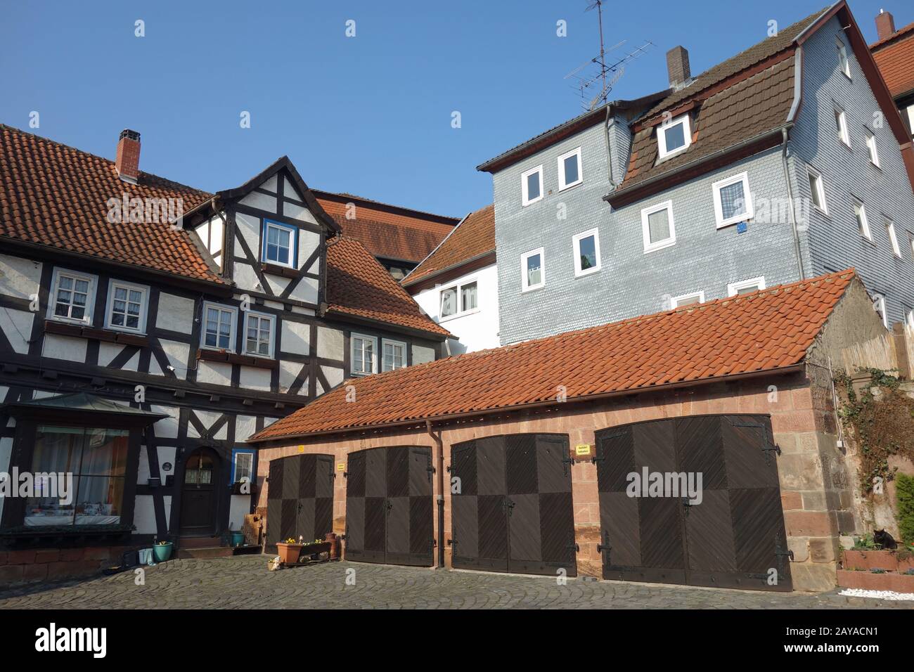 Historic old town of Schlitz Stock Photo - Alamy
