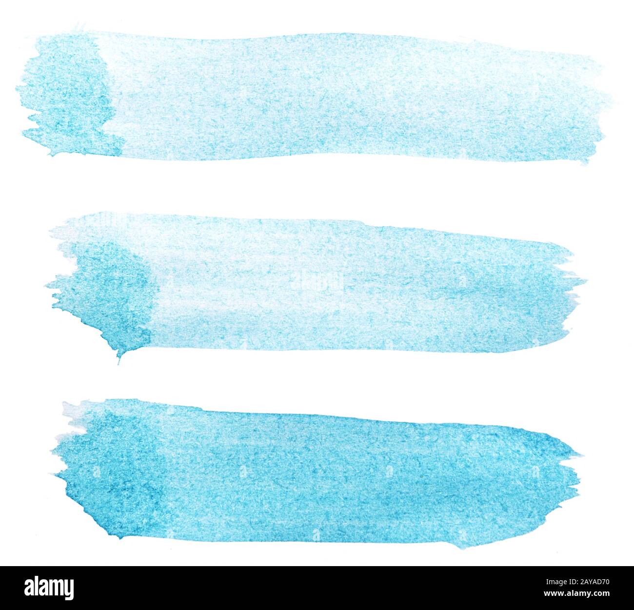 Blue watercolor strokes Stock Photo - Alamy