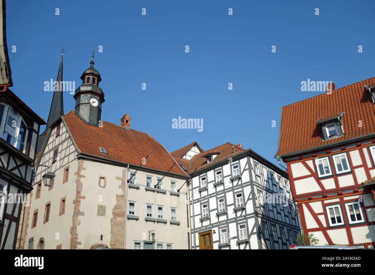 Historic old town of Schlitz Stock Photo - Alamy