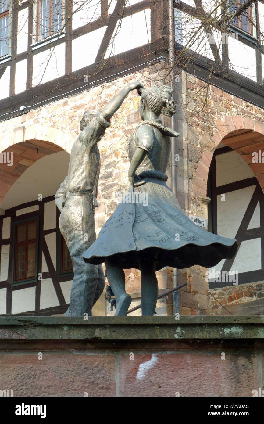 Historic old town of Schlitz Stock Photo - Alamy