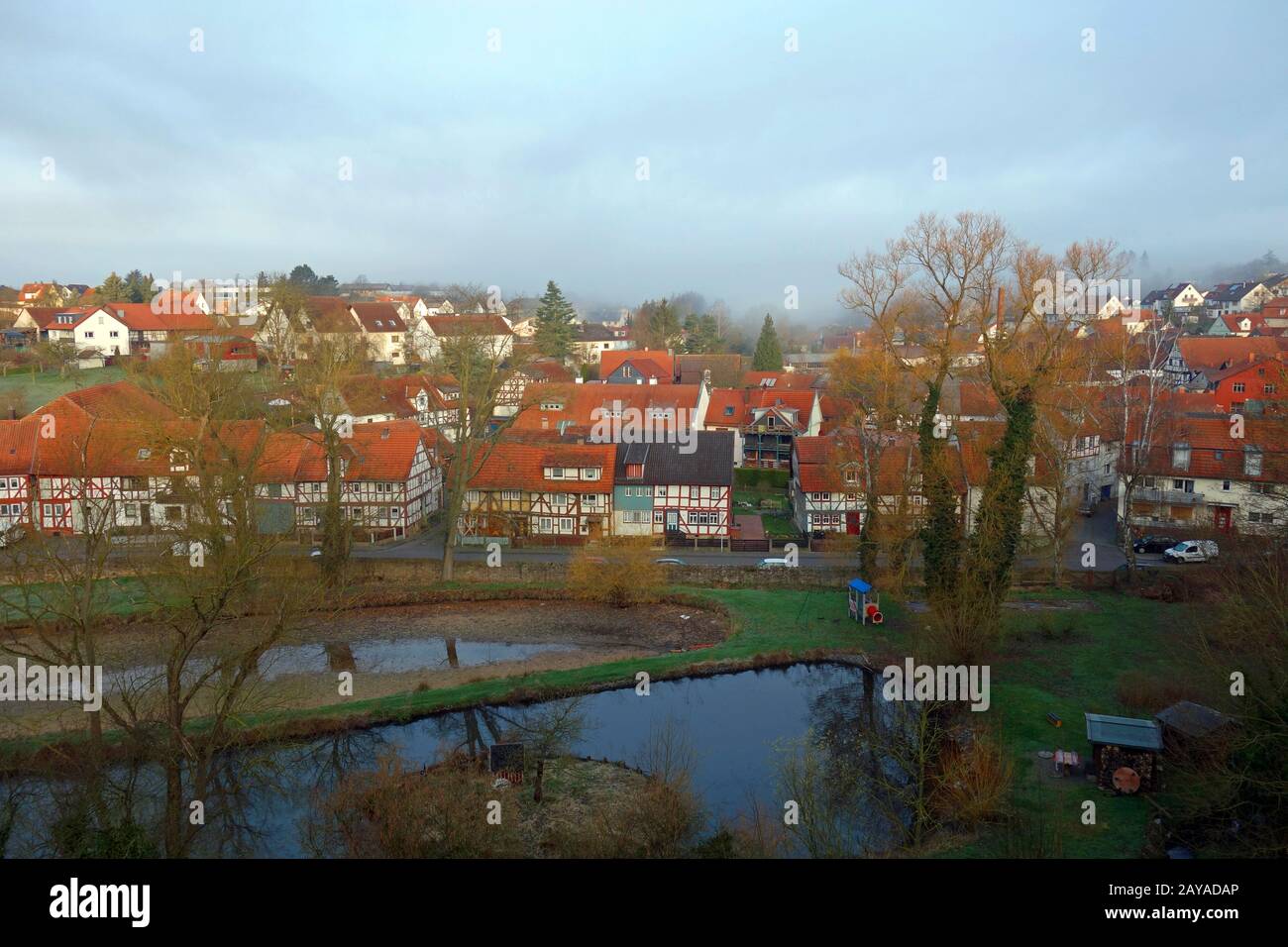 Historic old town of Schlitz Stock Photo - Alamy
