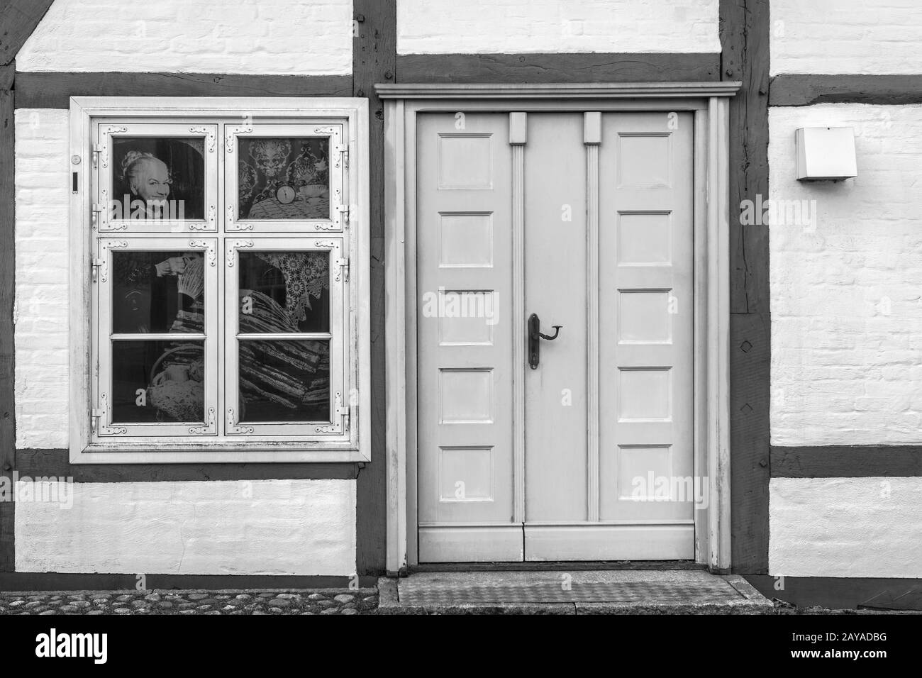 Window facade Black and White Stock Photos & Images - Alamy