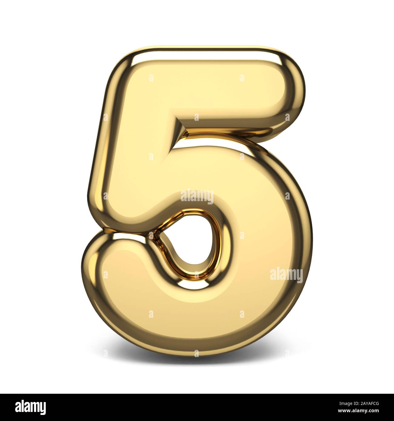 Golden number 5 hi-res stock photography and images - Alamy