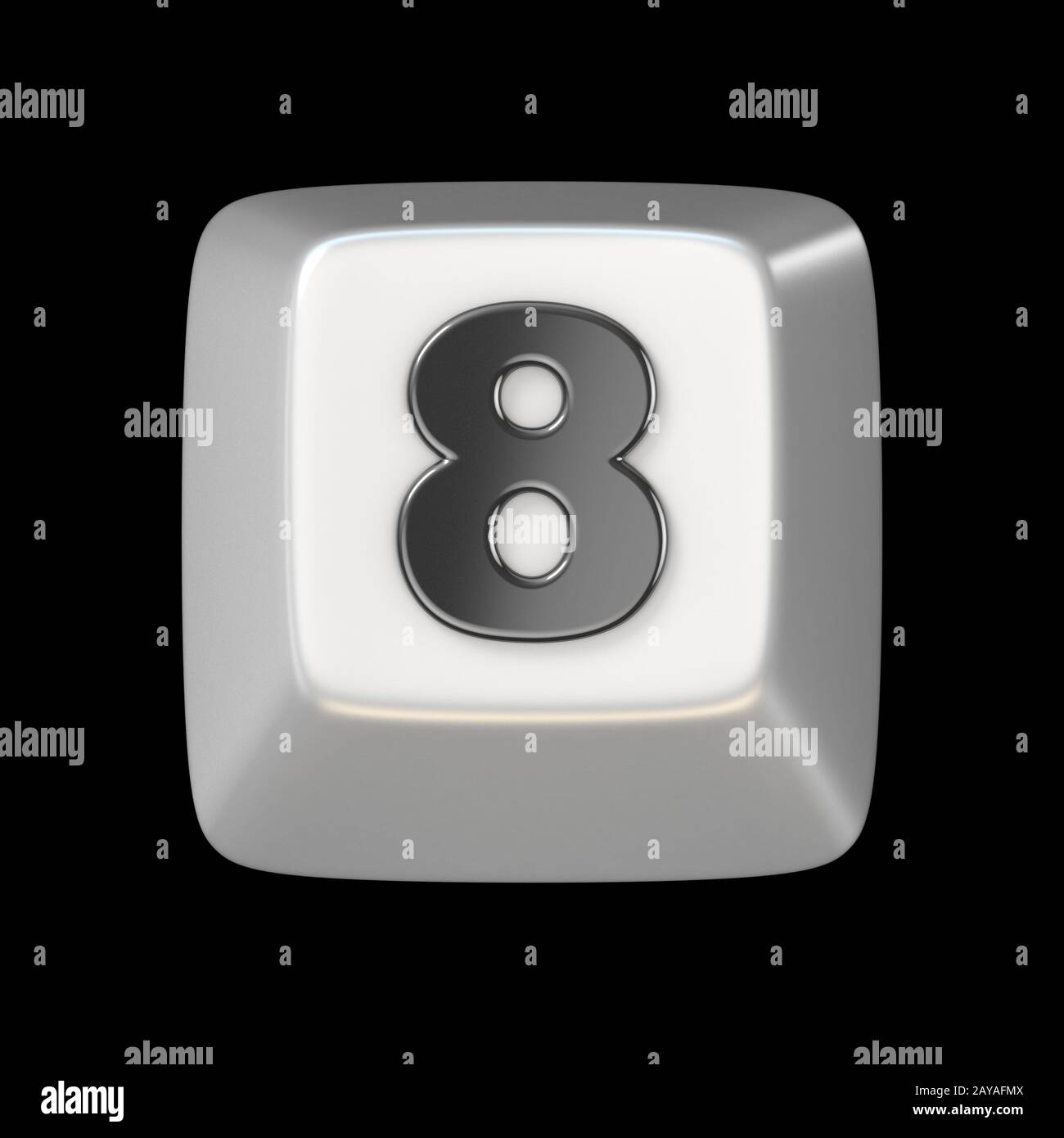 Number 8 key hi-res stock photography and images - Alamy