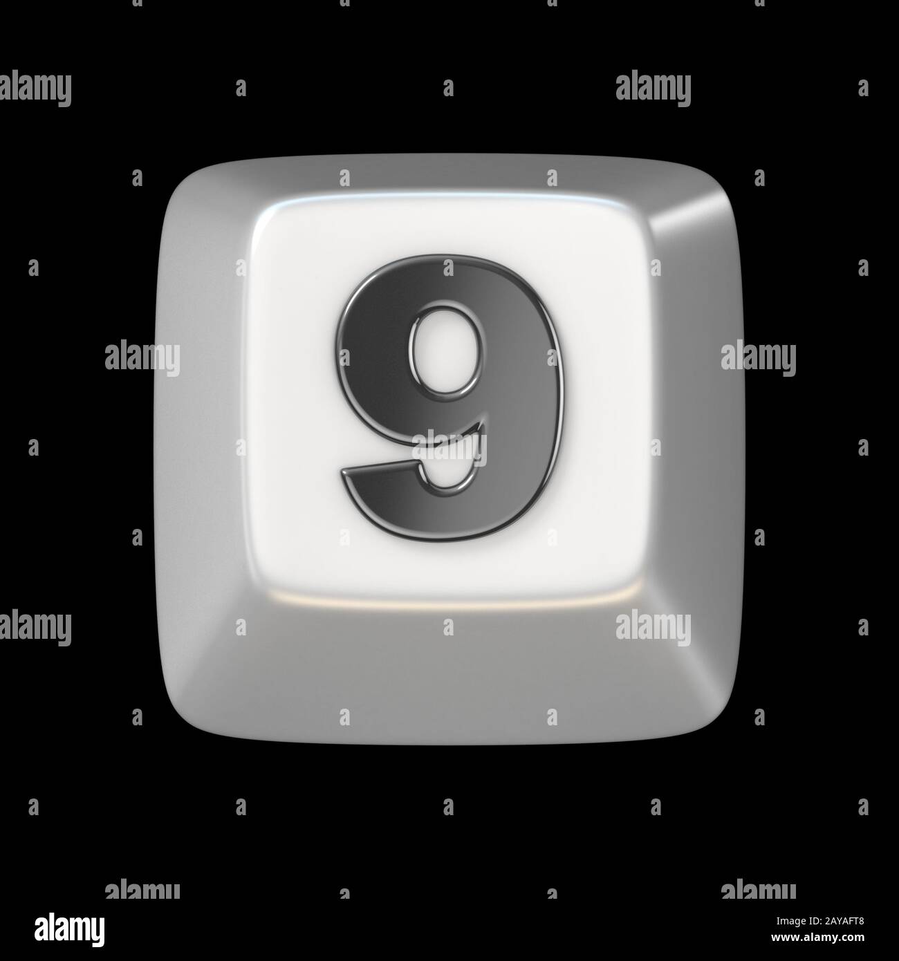 Number 9 key hi-res stock photography and images - Alamy