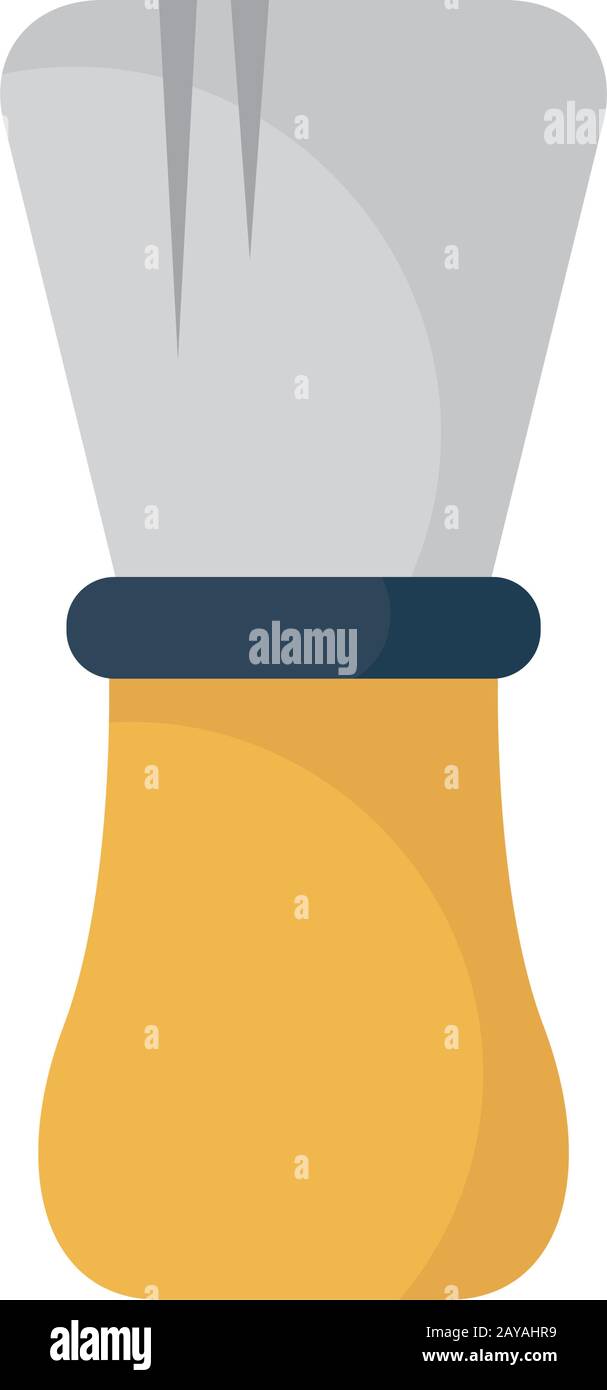 Shaving brush line icon Stock Vector Images - Alamy