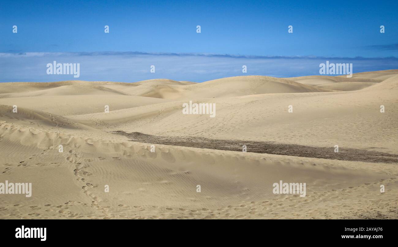 a desert with dunes and a lot of sand Stock Photo - Alamy