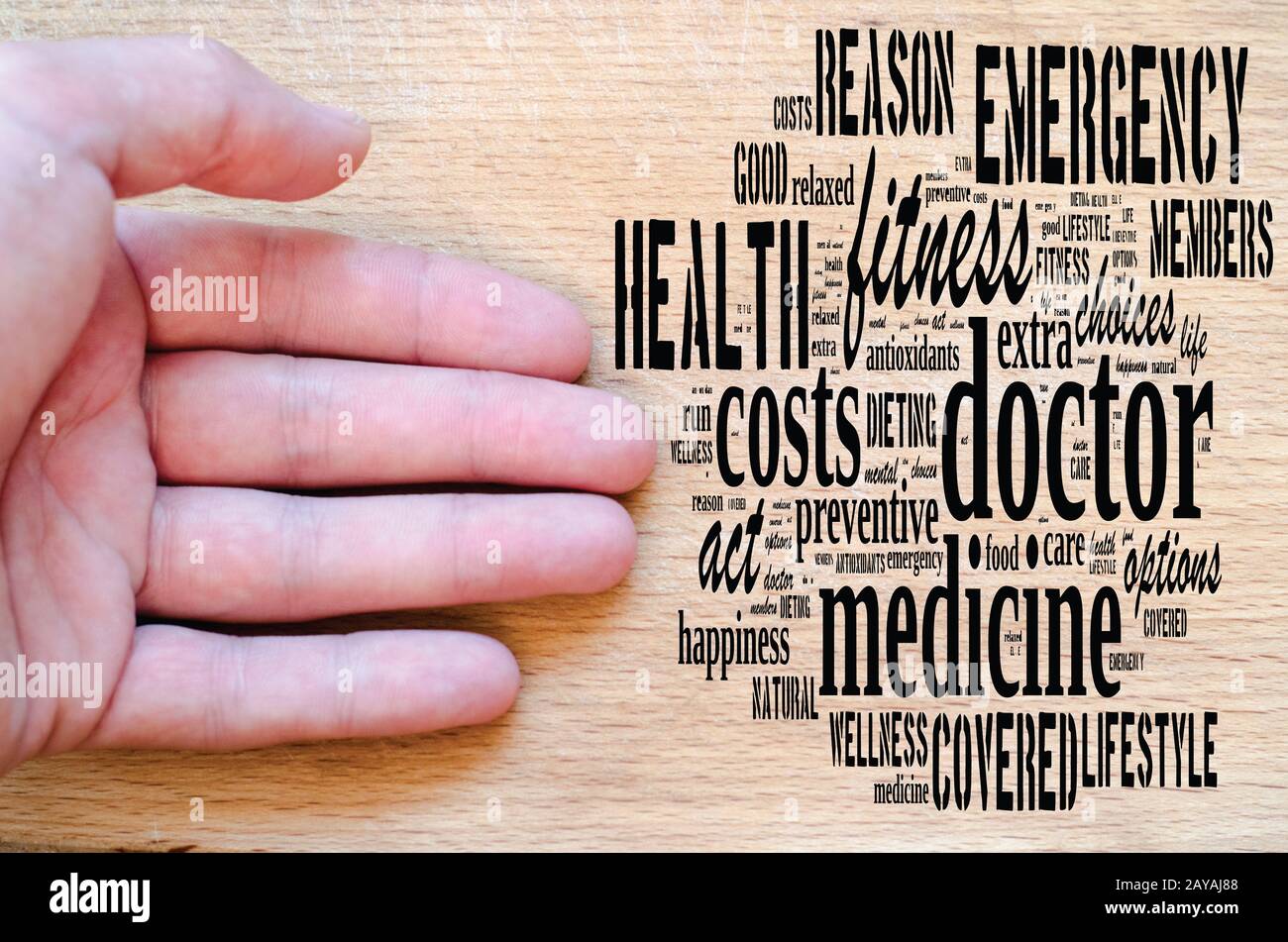 Doctor word cloud collage Stock Photo - Alamy