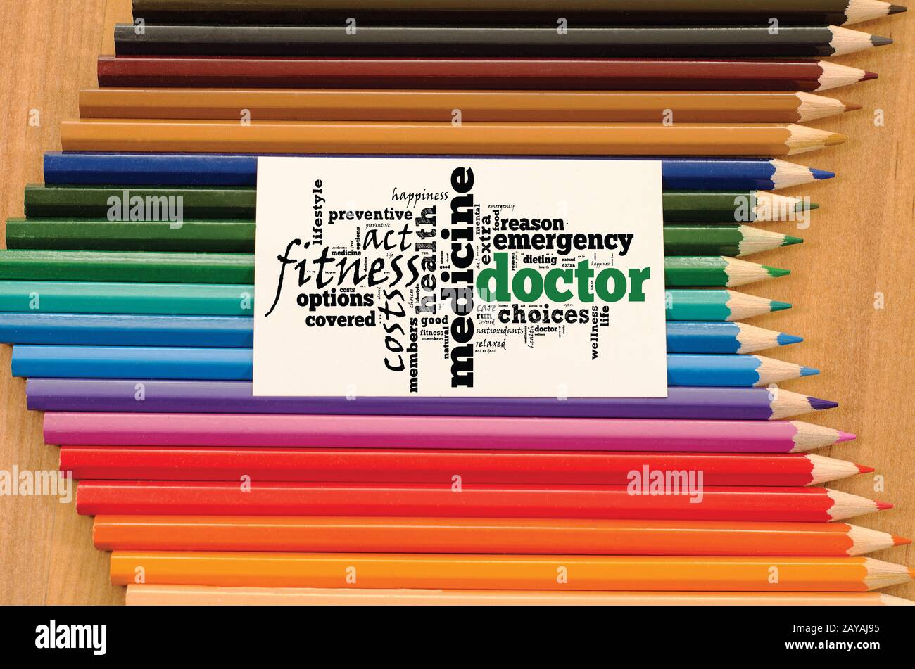 Doctor word cloud collage Stock Photo - Alamy