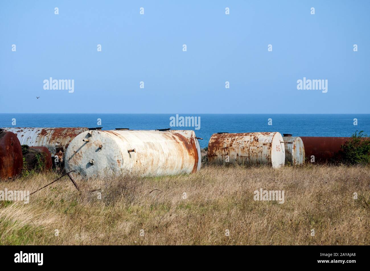 Old fuel tanks hi-res stock photography and images - Alamy