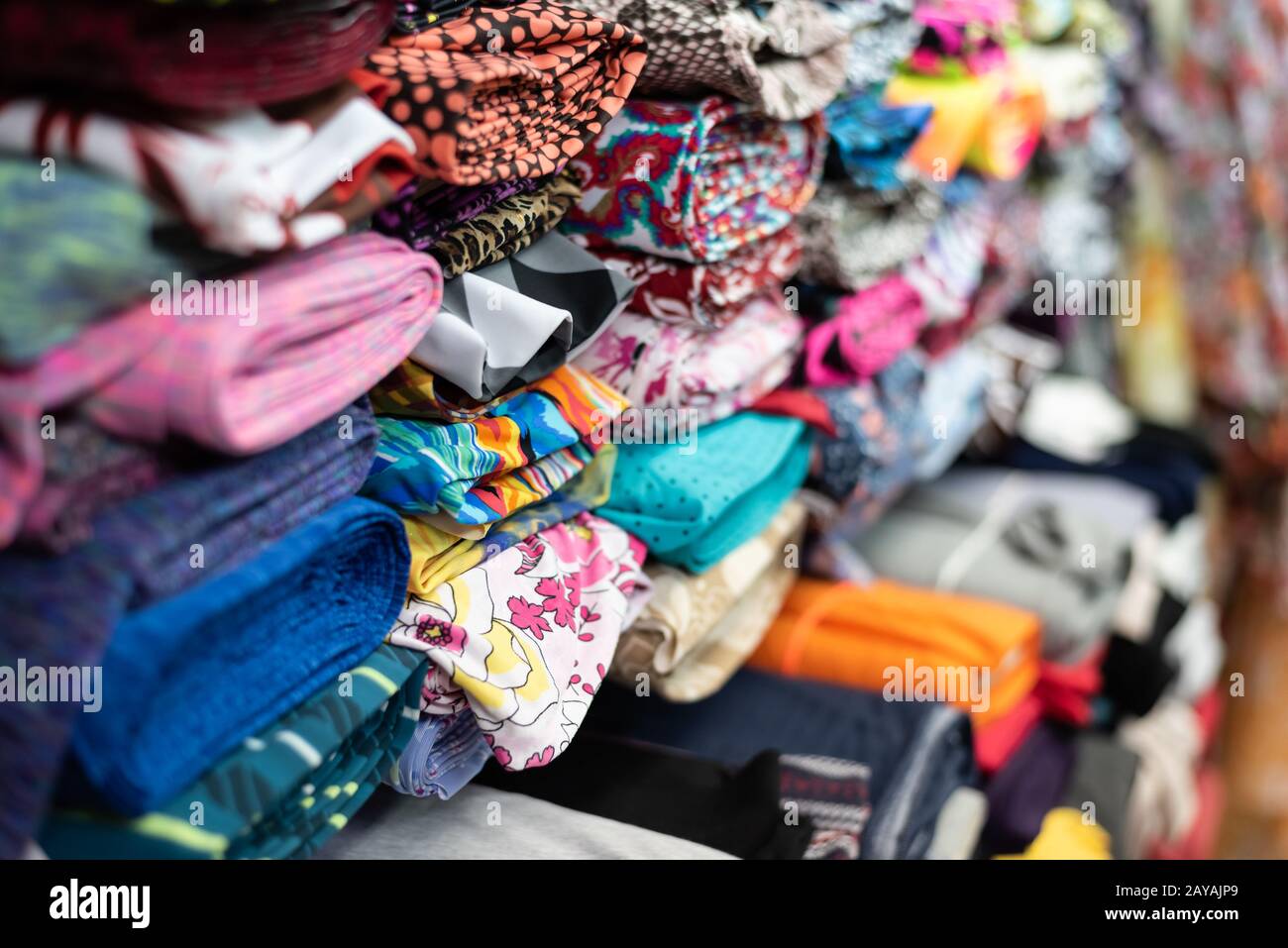 Stacks of sewing material hi-res stock photography and images - Alamy