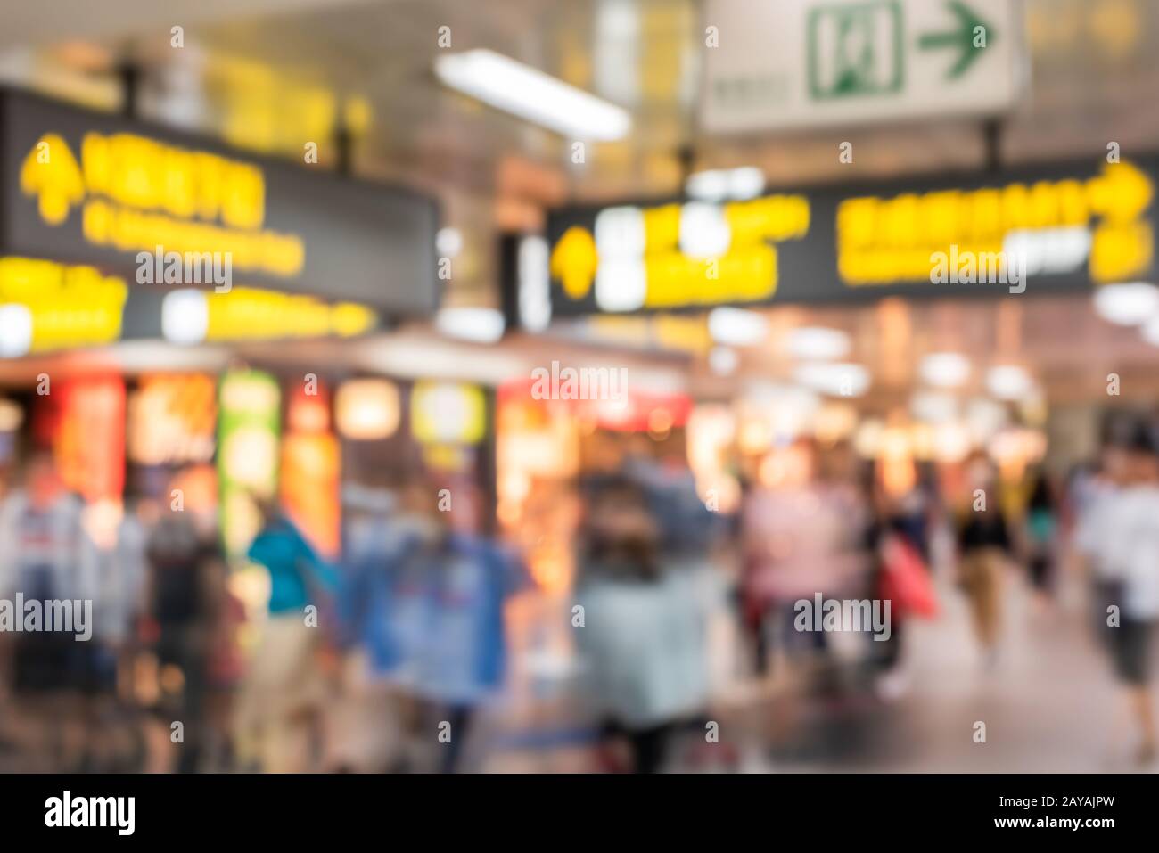 people walking in the modern building Stock Photo - Alamy