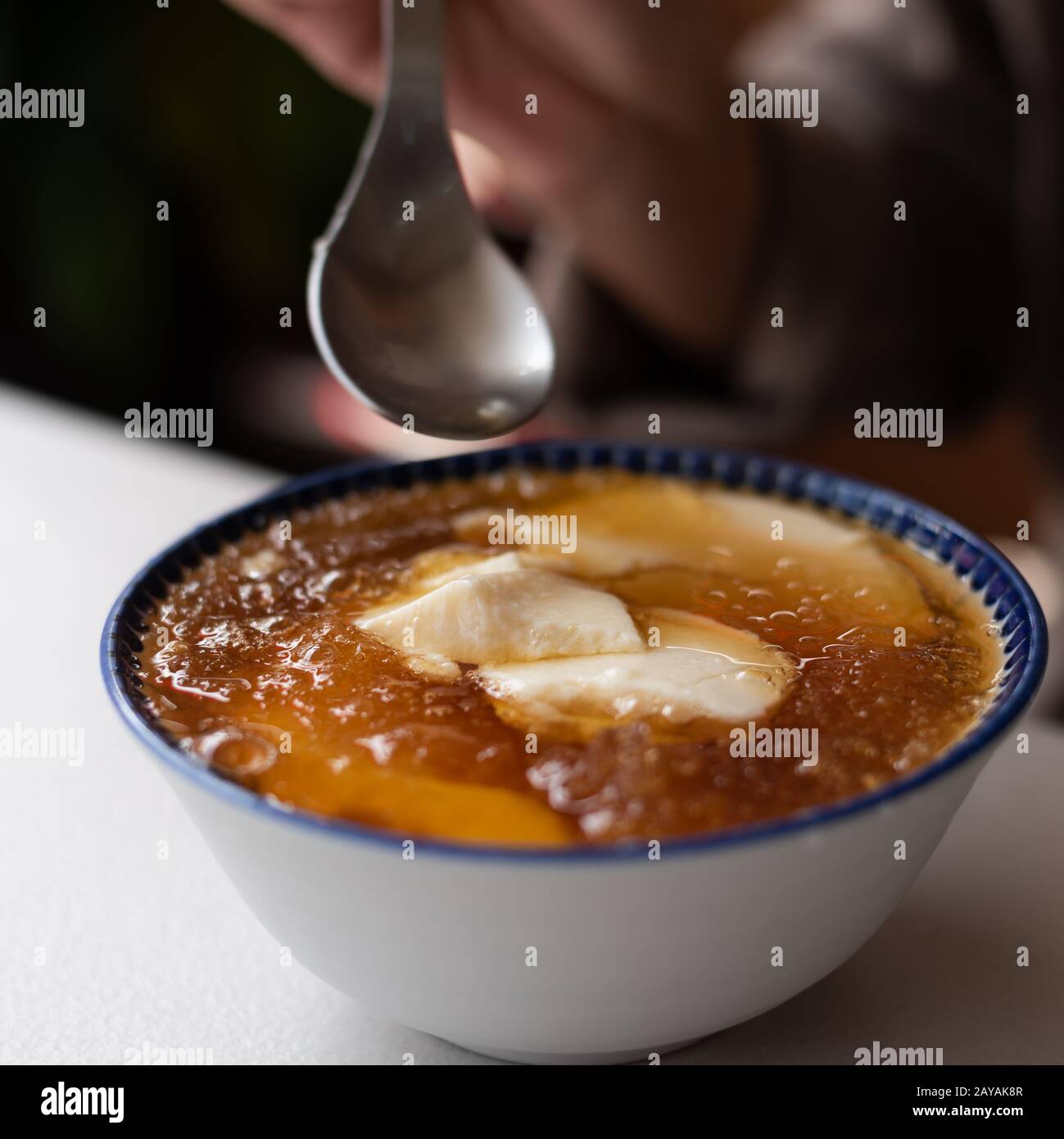 Taiwan snacks of tofu pudding Stock Photo - Alamy