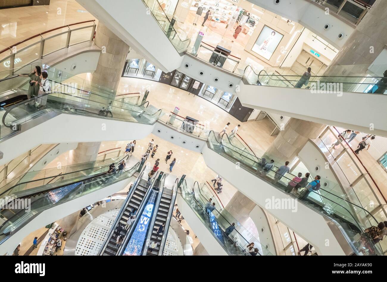interior of the commercial in Taipei 101 Shopping Mall Stock Photo - Alamy