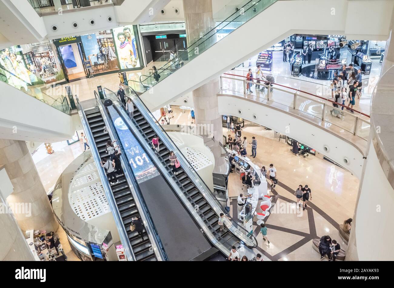 interior of the commercial in Taipei 101 Shopping Mall Stock Photo - Alamy