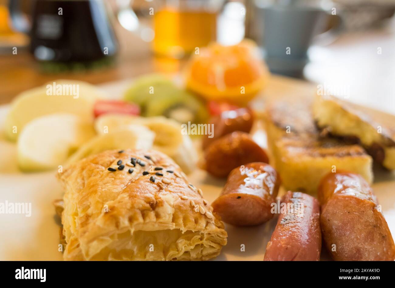 delicious breakfast at morning Stock Photo - Alamy