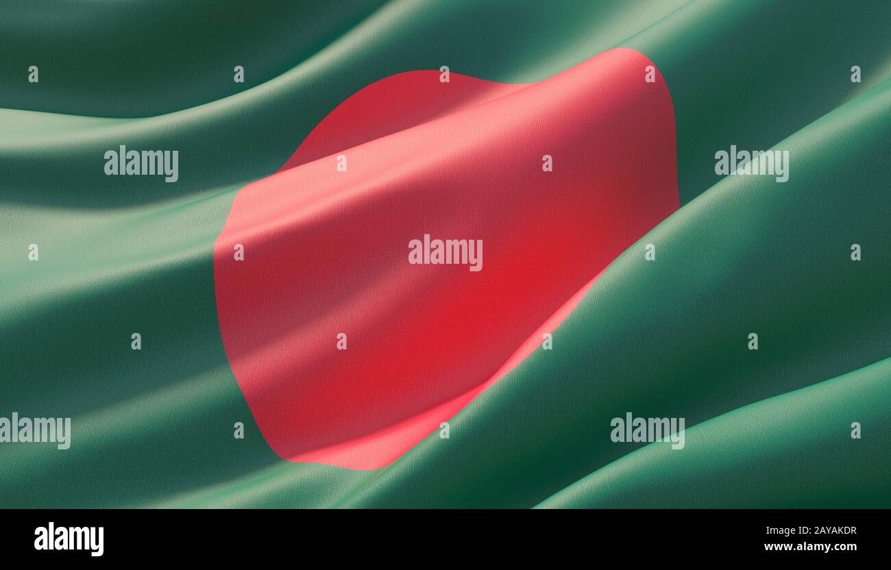 Bangladesh flag 3d hi-res stock photography and images - Alamy