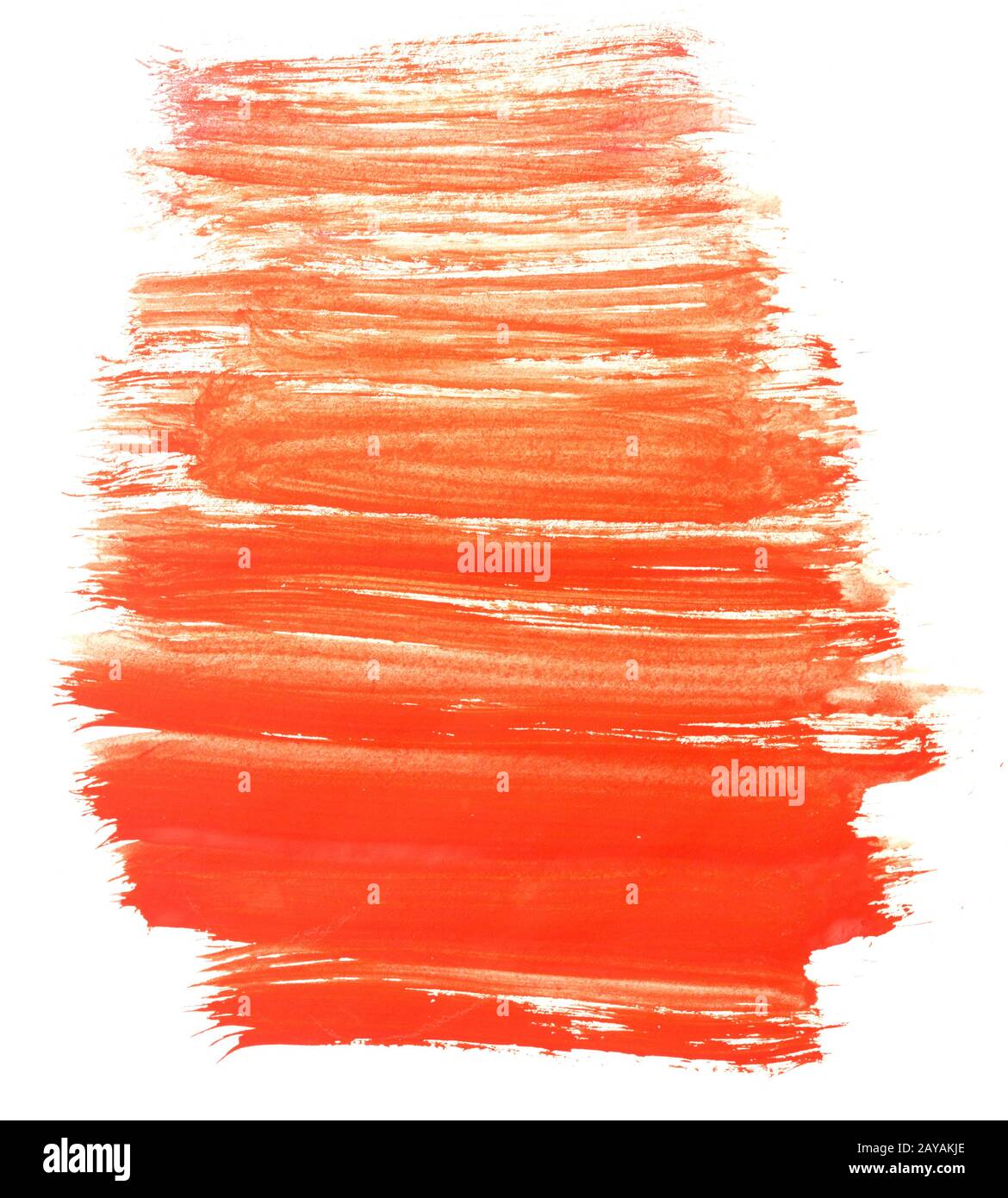 Orange watercolor strokes Stock Photo - Alamy