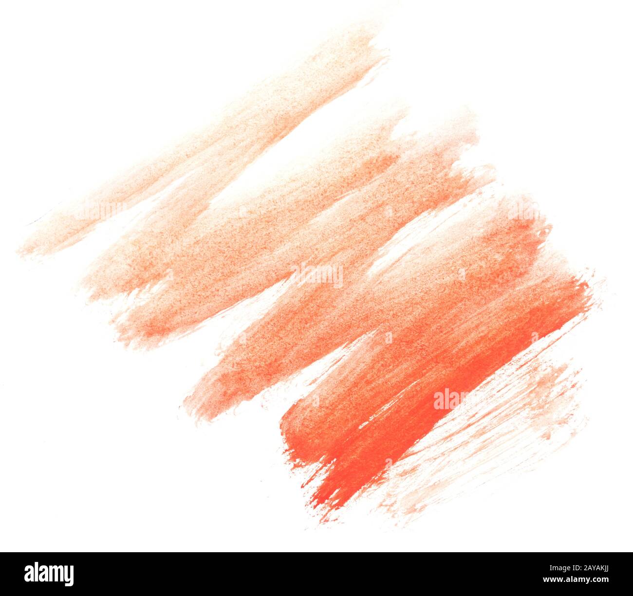 Orange watercolor strokes Stock Photo - Alamy