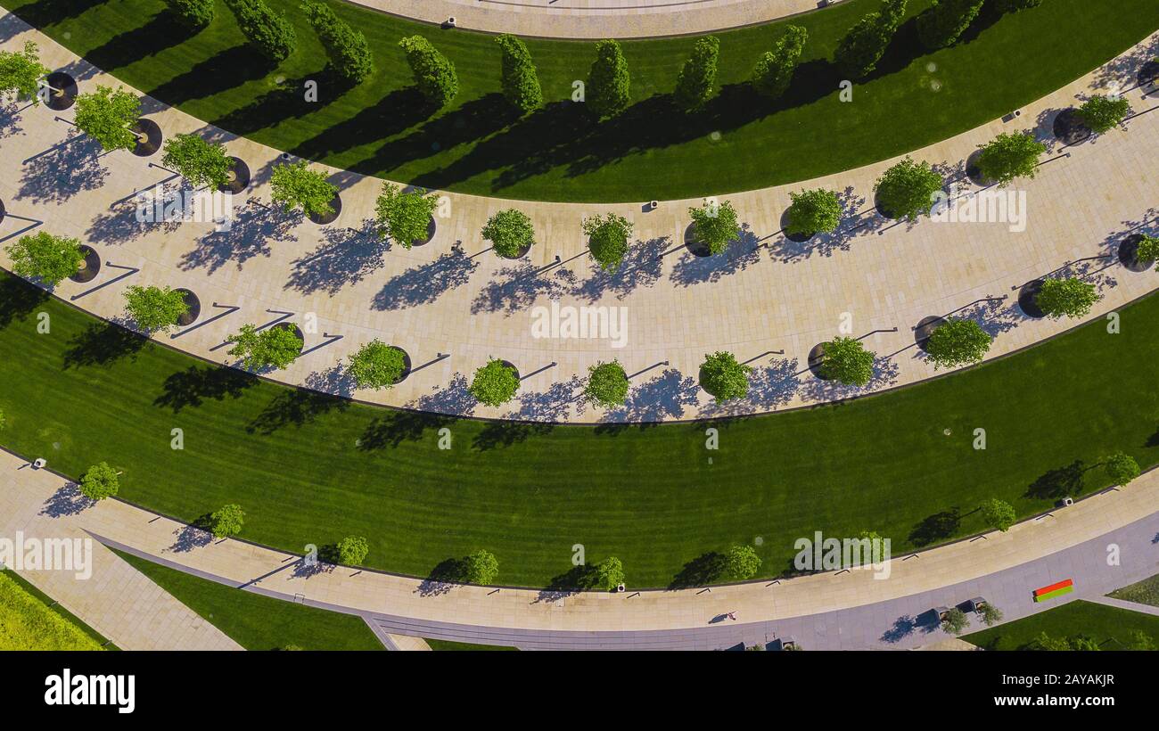 Aerial top down shot running hi-res stock photography and images - Alamy