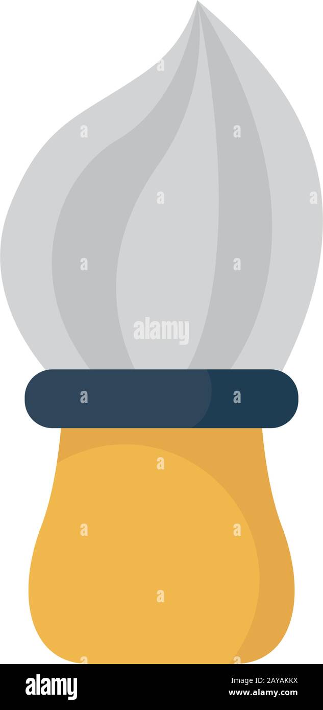 Shaving brush line icon Stock Vector Images - Alamy