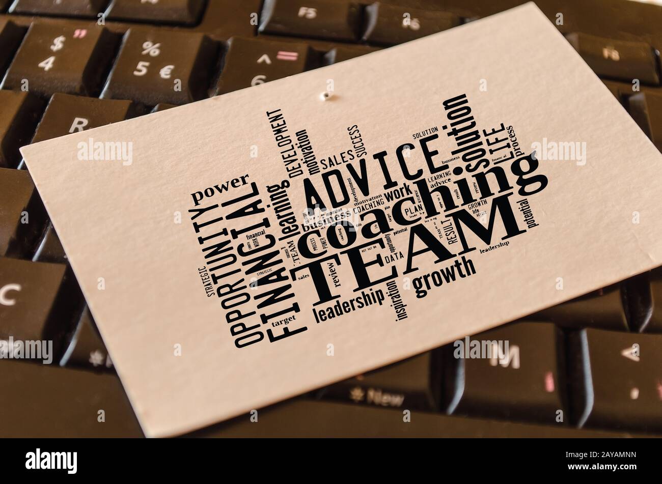 Team word cloud collage Stock Photo - Alamy