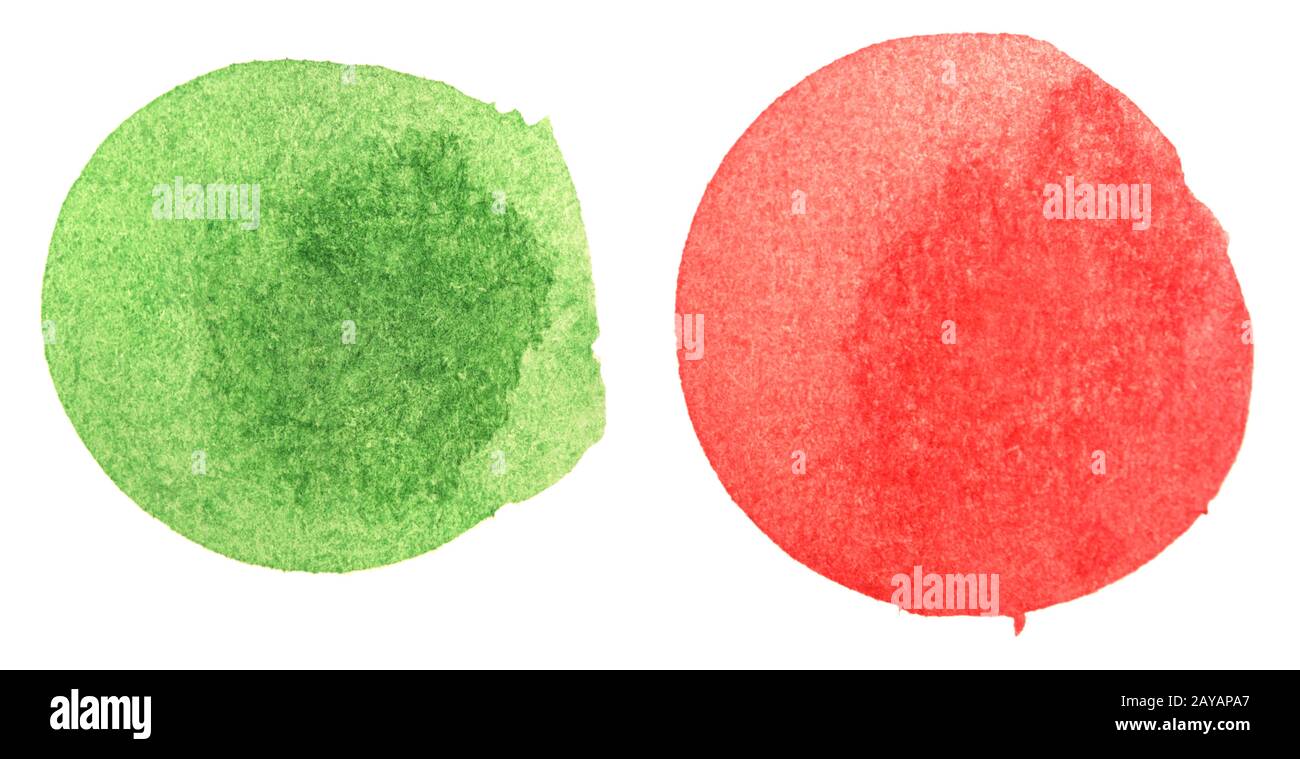 Round watercolor hi-res stock photography and images - Alamy