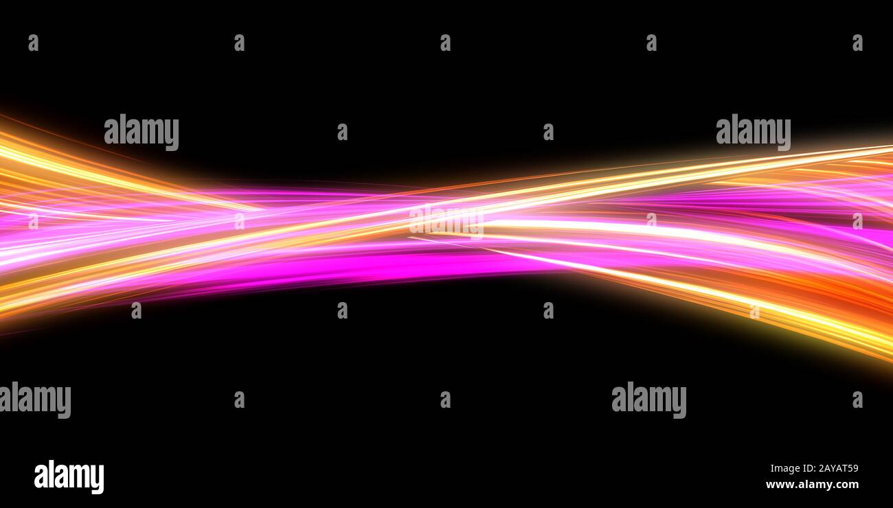 Glowing Energy Lines Stock Photo - Alamy