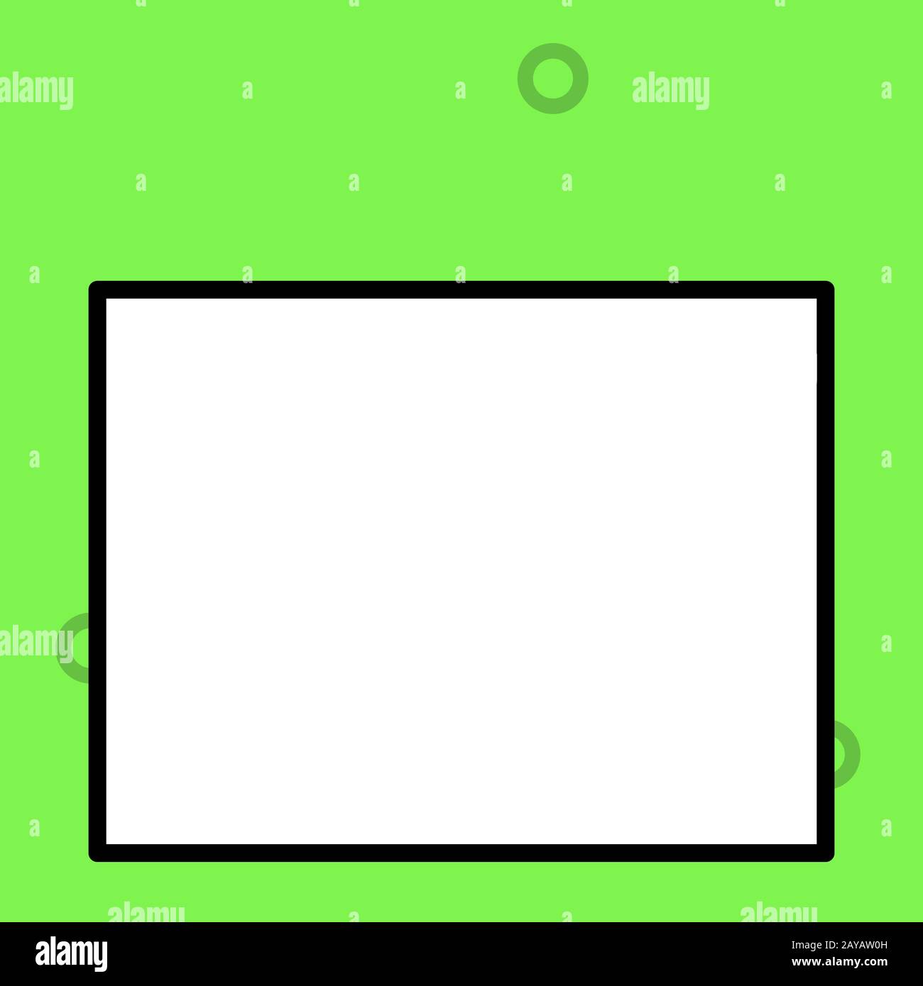 Front close up view big blank rectangle abstract geometrical background ...