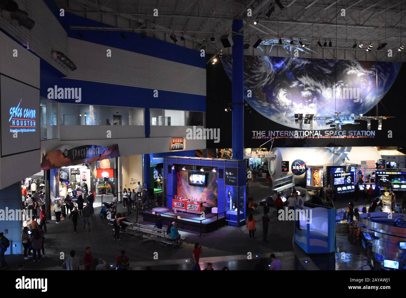 Main Plaza at Space Center in Houston, Texas Stock Photo - Alamy